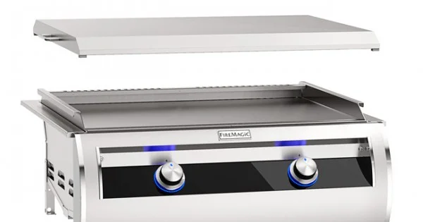 Fire Magic Echelon Black Glass Built-In Gourmet Griddle | Fire Magic Store