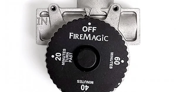 Fire Magic 1 Hour Automatic Timer Gas Shut Off Valve With Logo | Fire ...